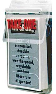 How to Improve Your Marketing with a “Take One” Box - SteveBizBlog