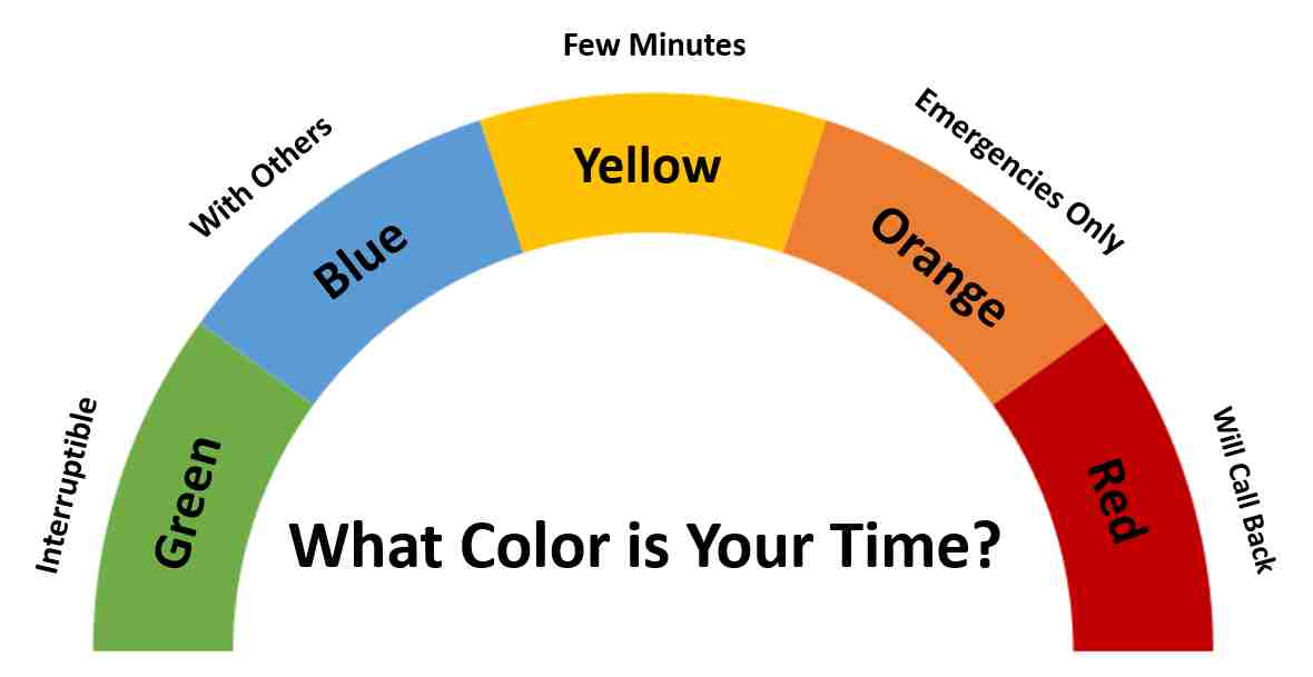 What Color Is Your Time? How To Improve Office Productivity - SteveBizBlog